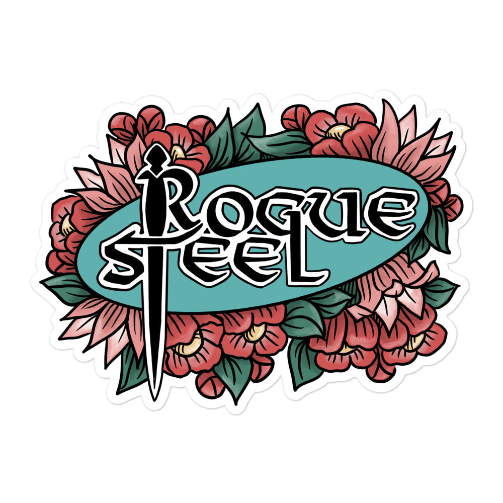 Stickers - Floral Logo – Rogue Steel